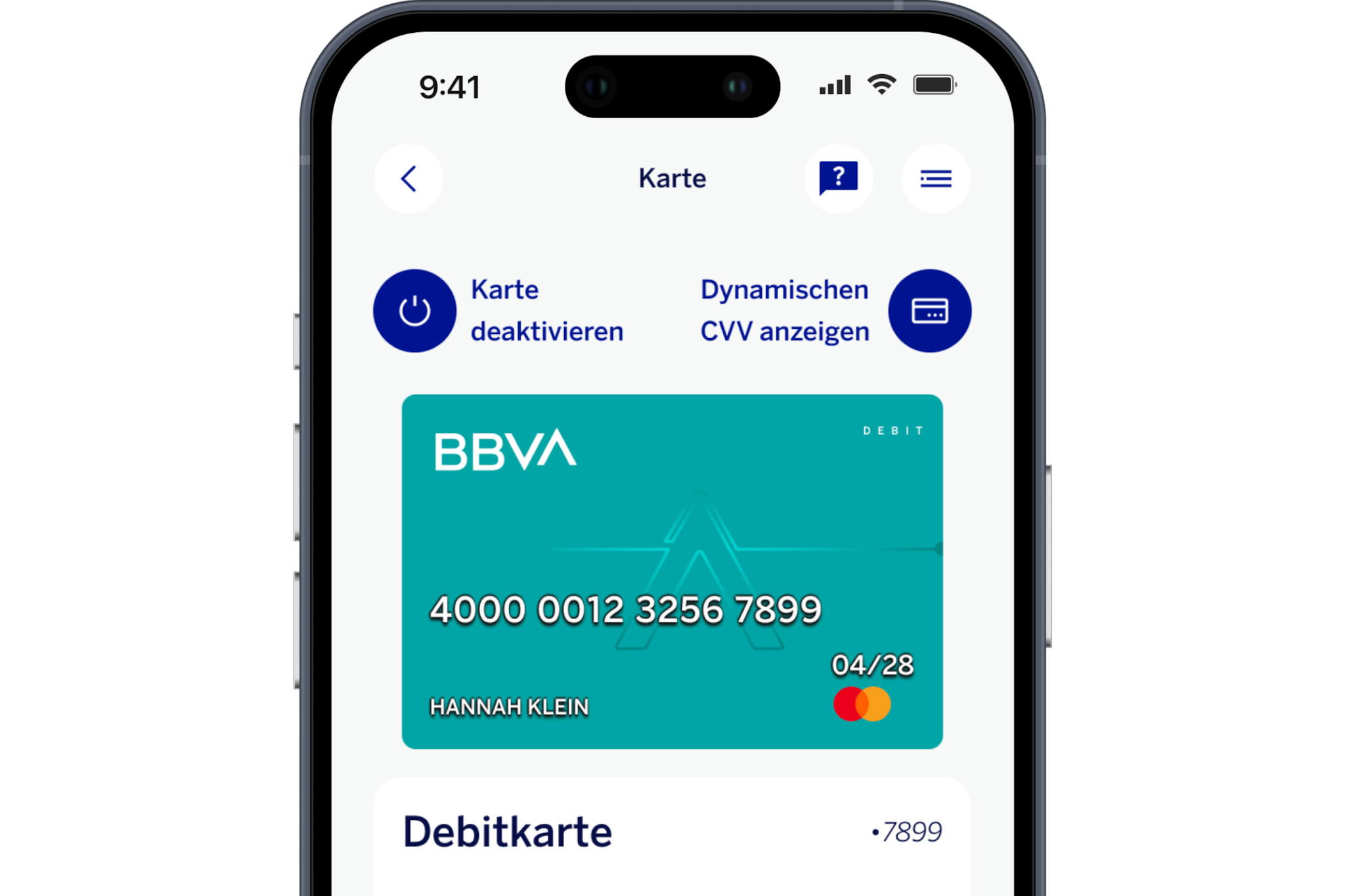 Easily block your card, directly via the App| BBVA